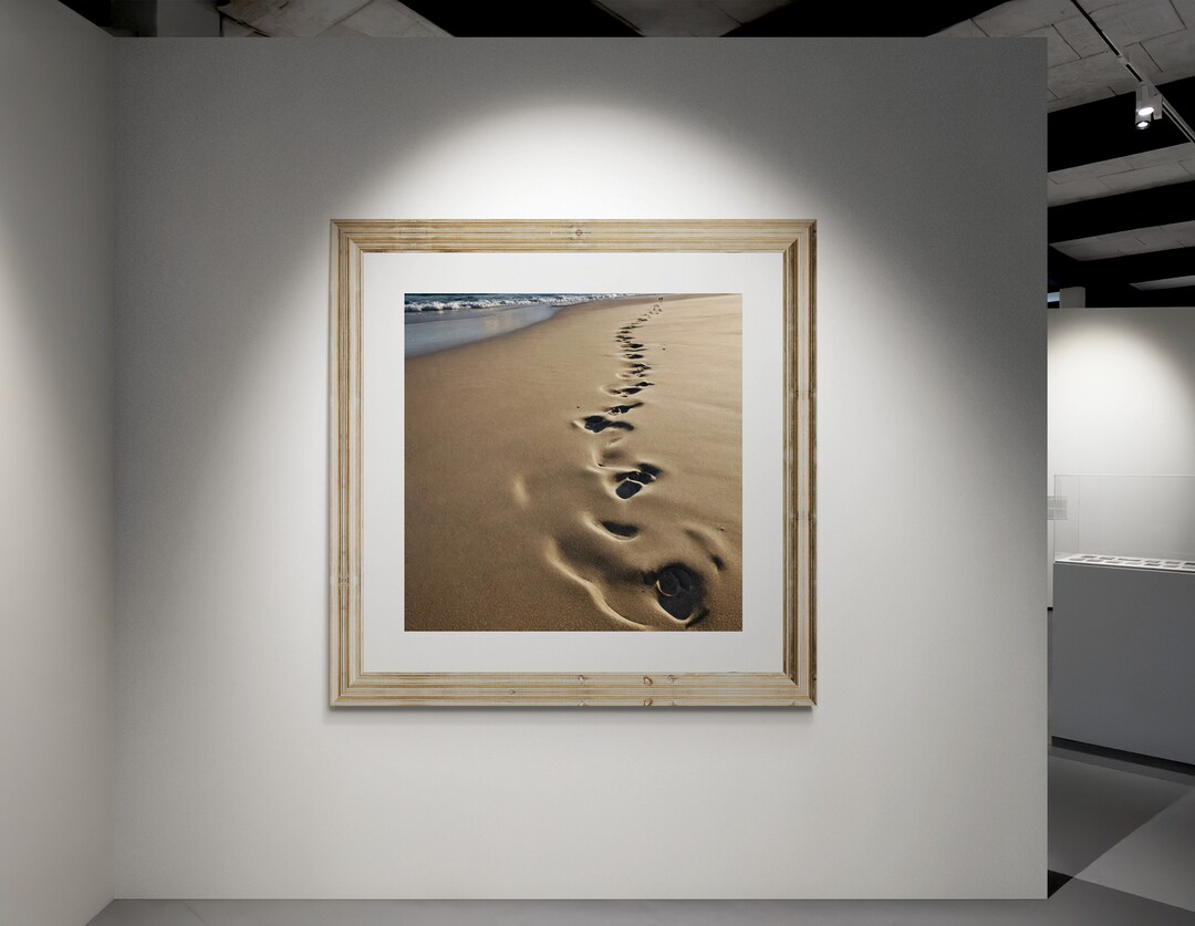 Printable Photo Art Footprints in the Beach Sand Digital Download - Etsy