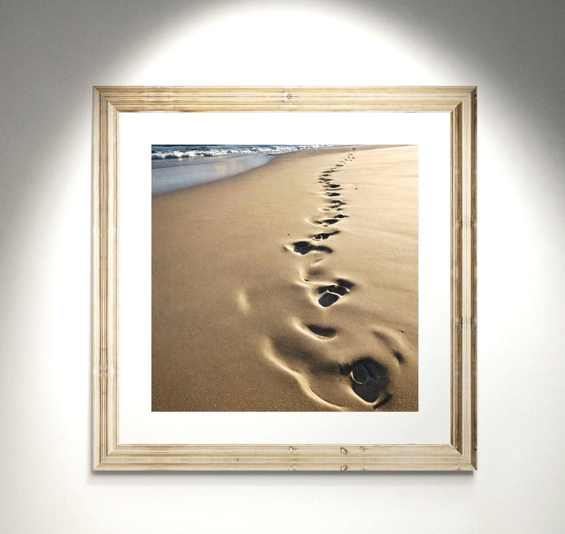 Printable Photo Art ~ Footprints in the Beach Sand ~ Digital Download ...