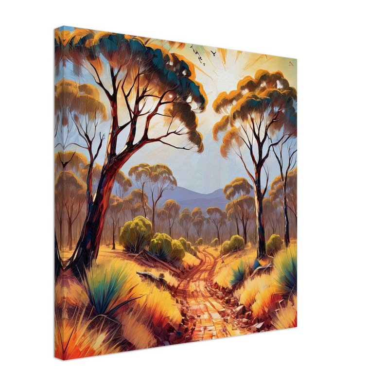 Australian Landscape Outback Art, Oil Paint Style Canvas Wall Art ...