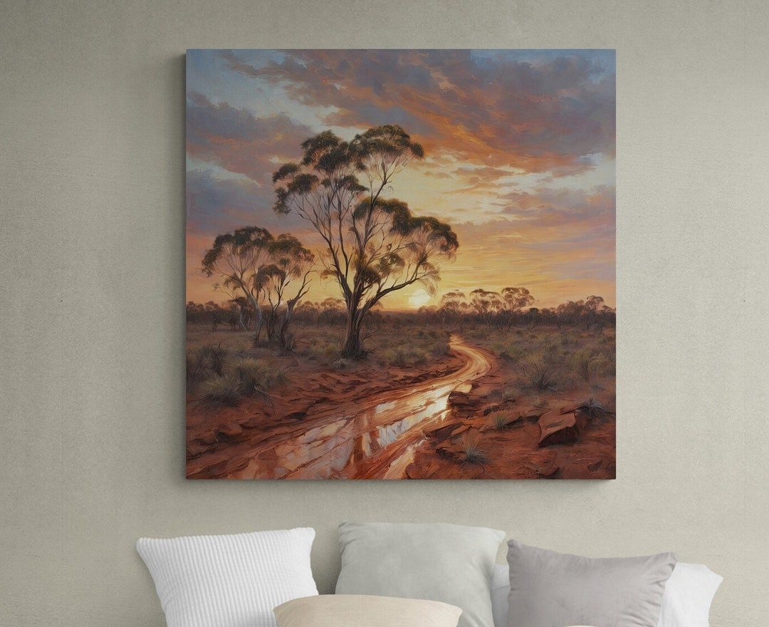 Australian Outback Print Stretched Canvas Australian Wall Art ...
