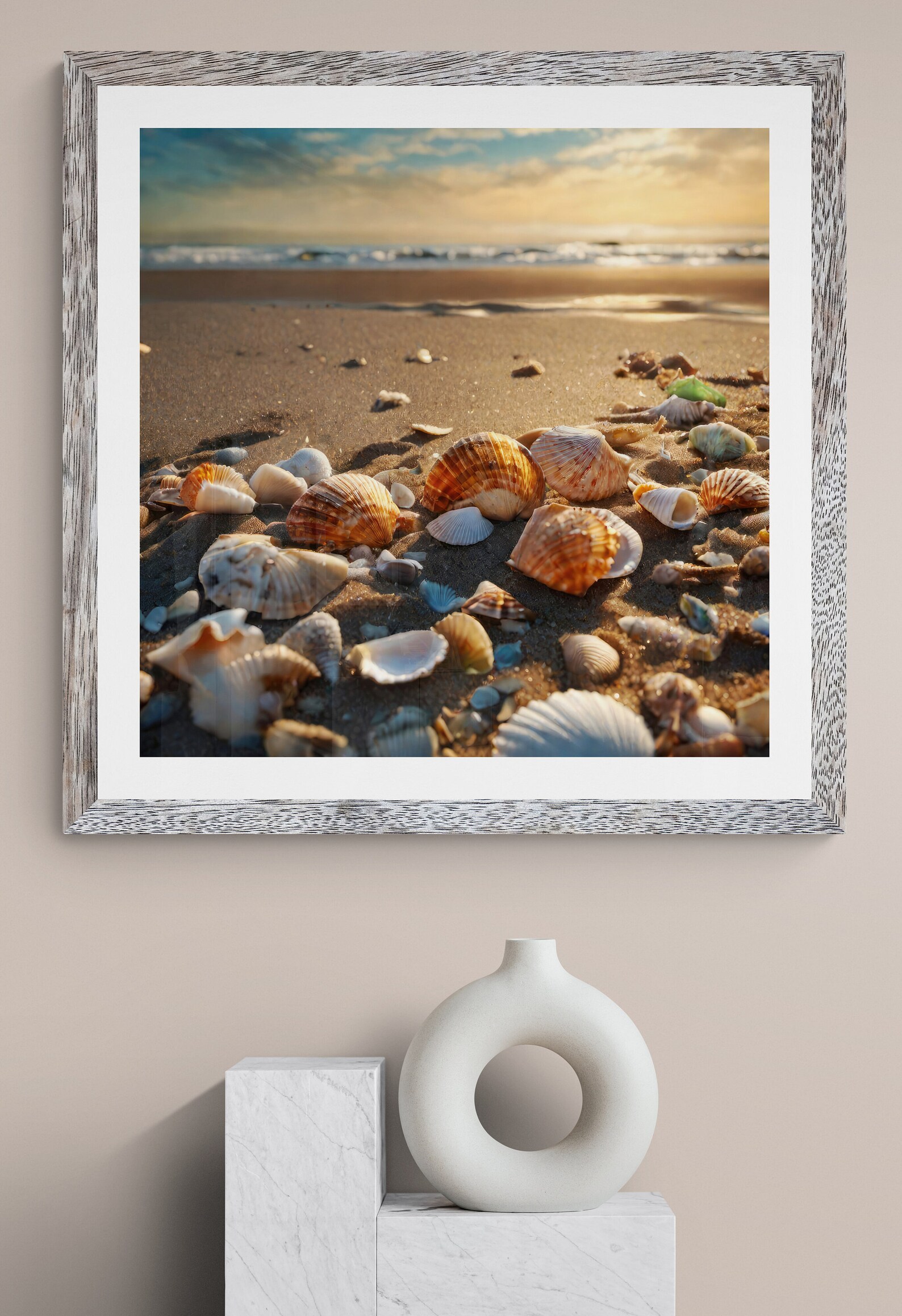 Printable Photo Art ~ Beach Shells ~ Seaside Sea Shells ~ Digital ...