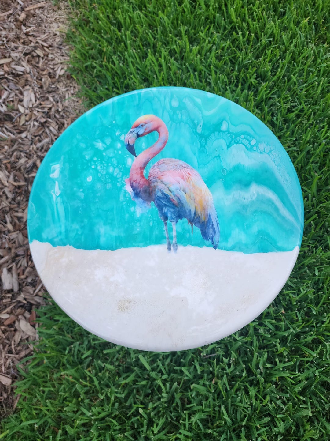 PINK FLAMINGO, Ocean Theme, Paradise Table, Gift - Etsy