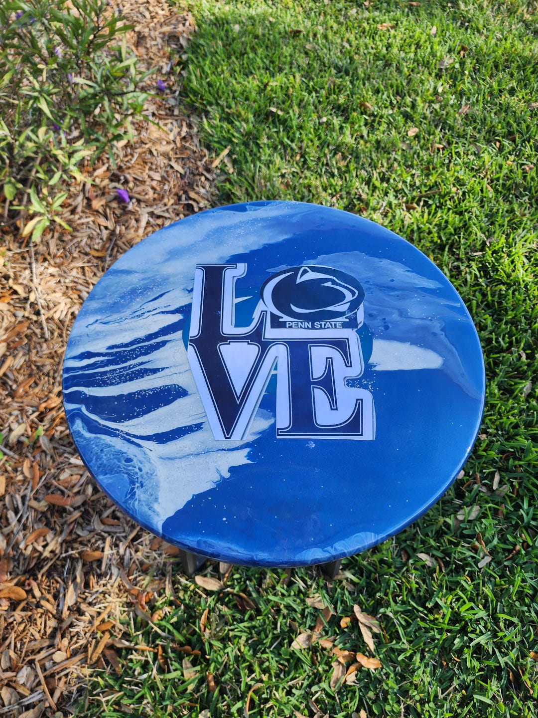 PENN STATE TABLE Patio Table Sports Cocktails Man Cave Golf Side Table ...