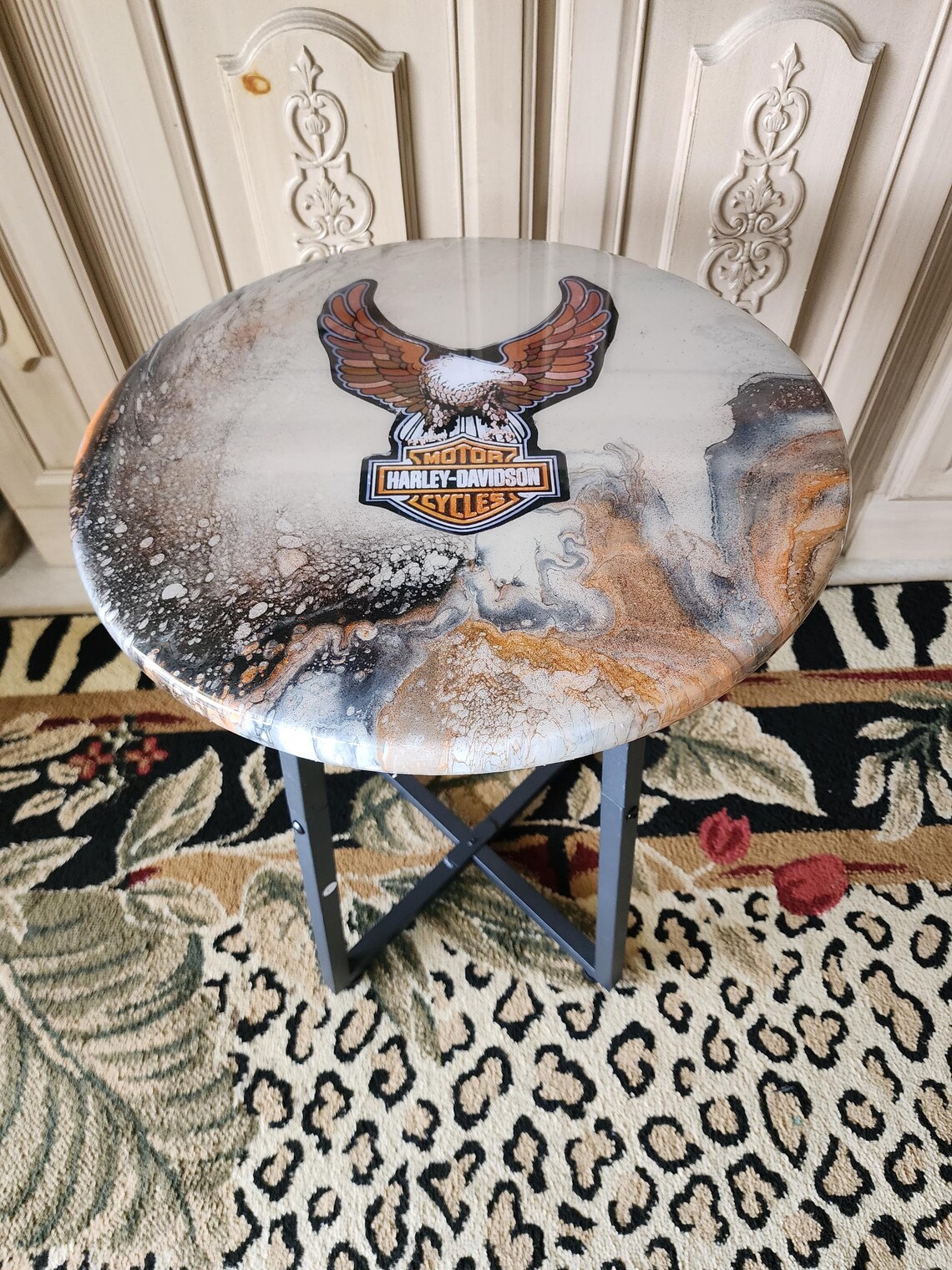 MOTORCYCLE RIDERS TABLE Side Table End Table Patio Table Bikers Gift - Etsy