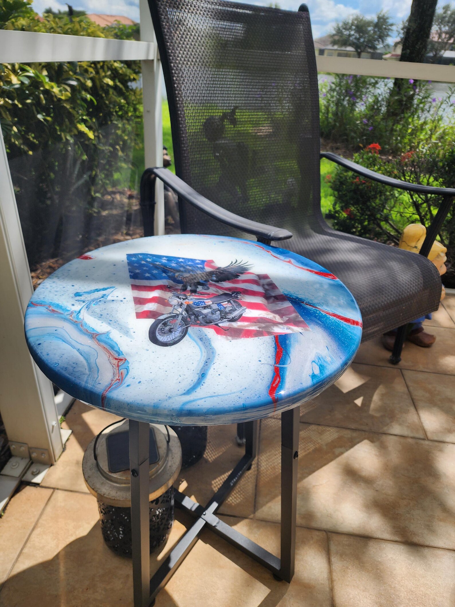 MOTORCYCLE RIDERS TABLE Side Table End Table Patio Table Bikers Gift - Etsy