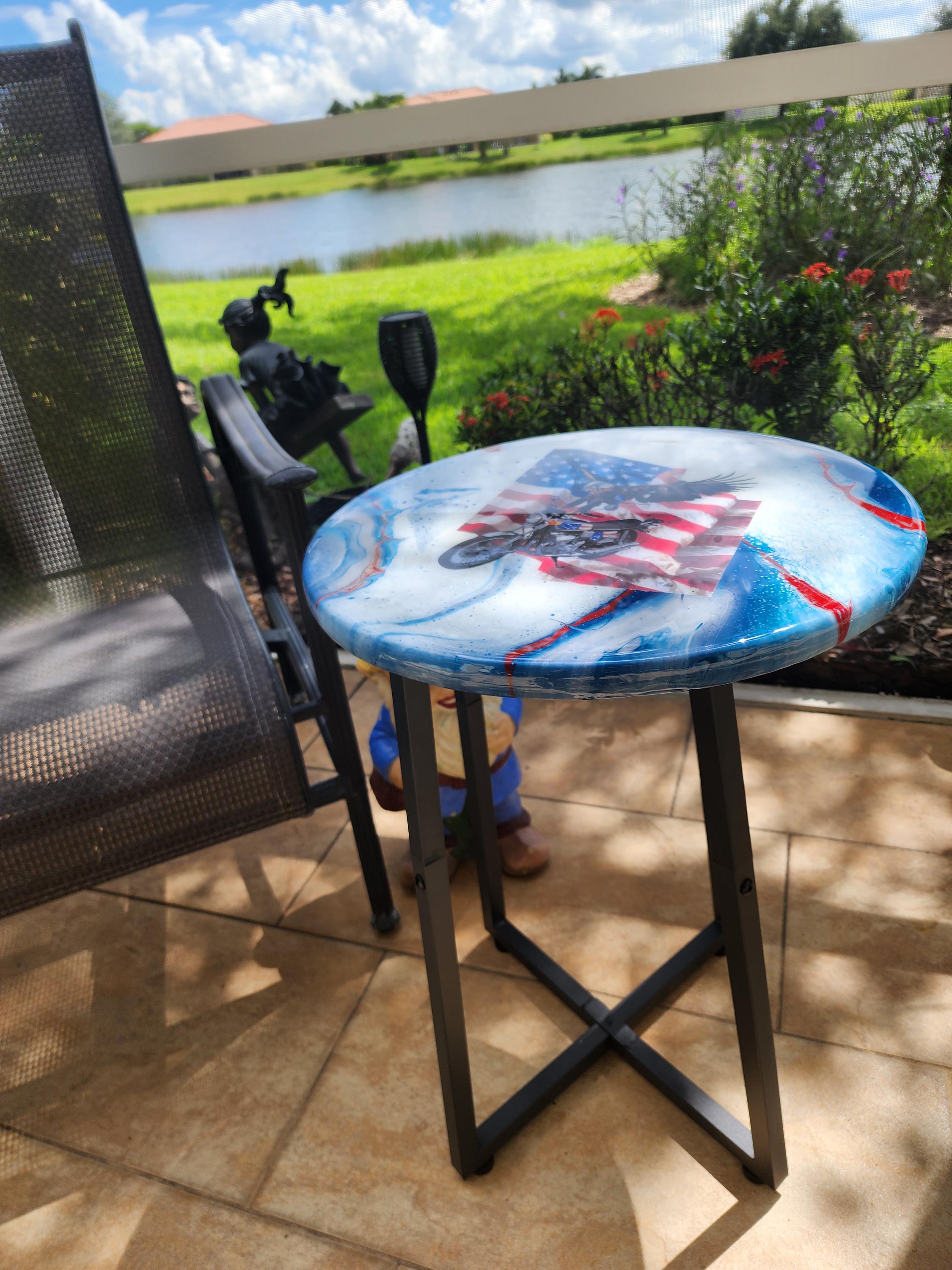 MOTORCYCLE RIDERS TABLE Side Table End Table Patio Table Bikers Gift - Etsy