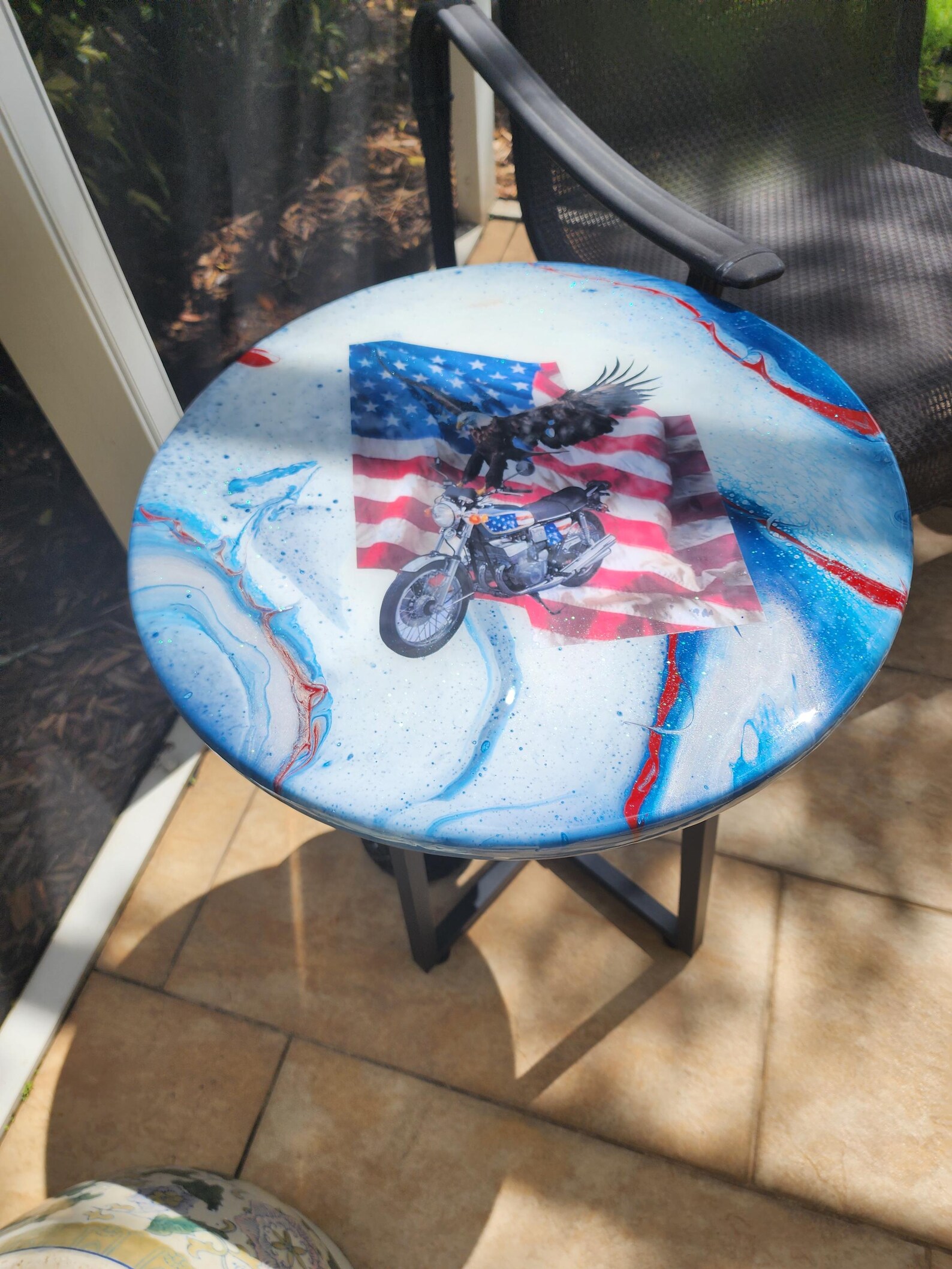 MOTORCYCLE RIDERS TABLE Side Table End Table Patio Table Bikers Gift - Etsy