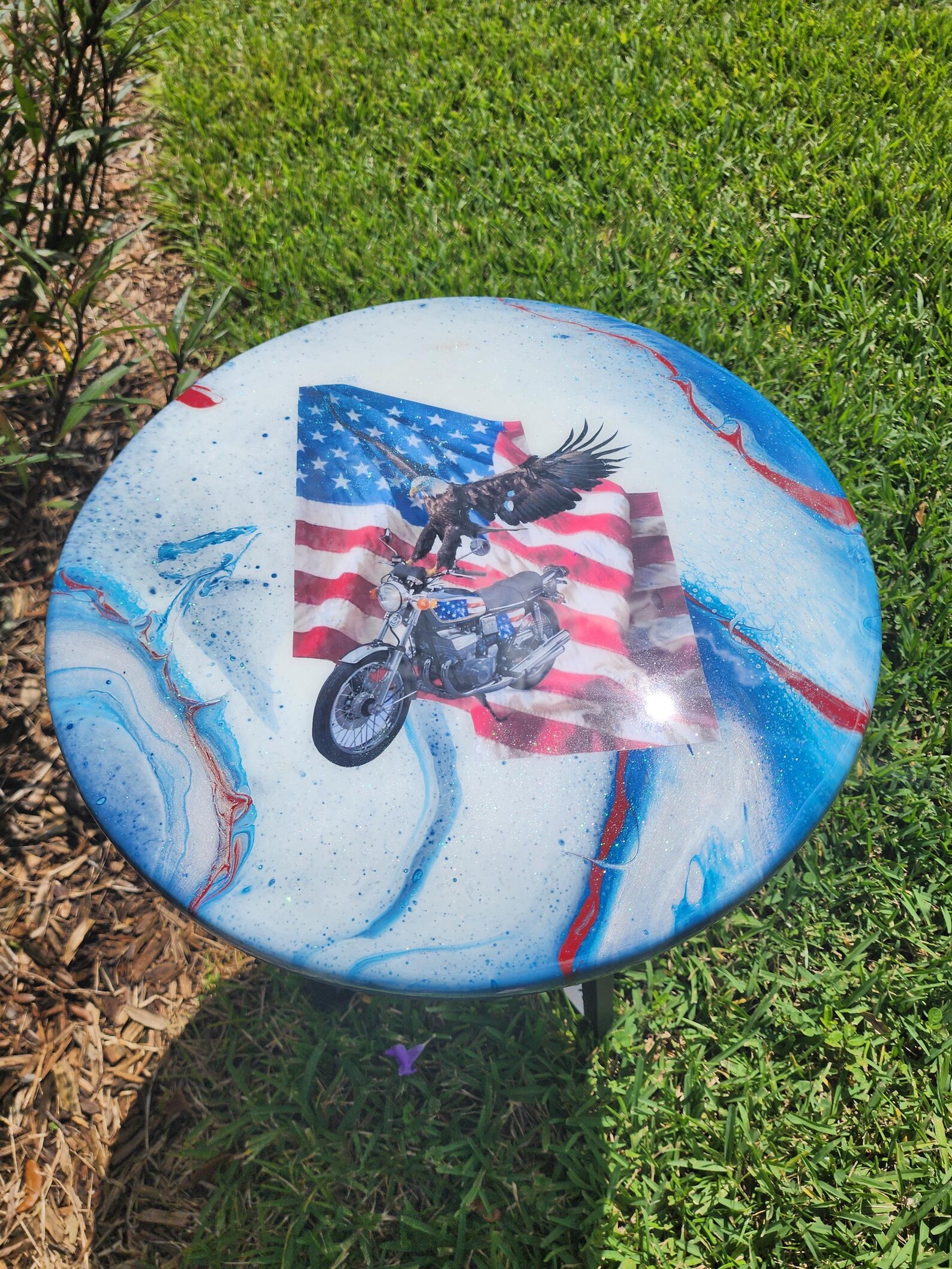 MOTORCYCLE RIDERS TABLE Side Table End Table Patio Table Bikers Gift - Etsy