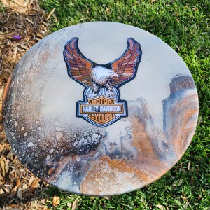 MOTORCYCLE RIDERS TABLE Side Table End Table Patio Table Bikers Gift - Etsy