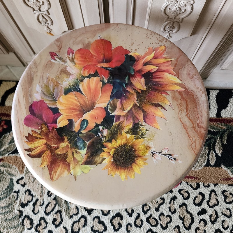 Sunflower End Table - Etsy