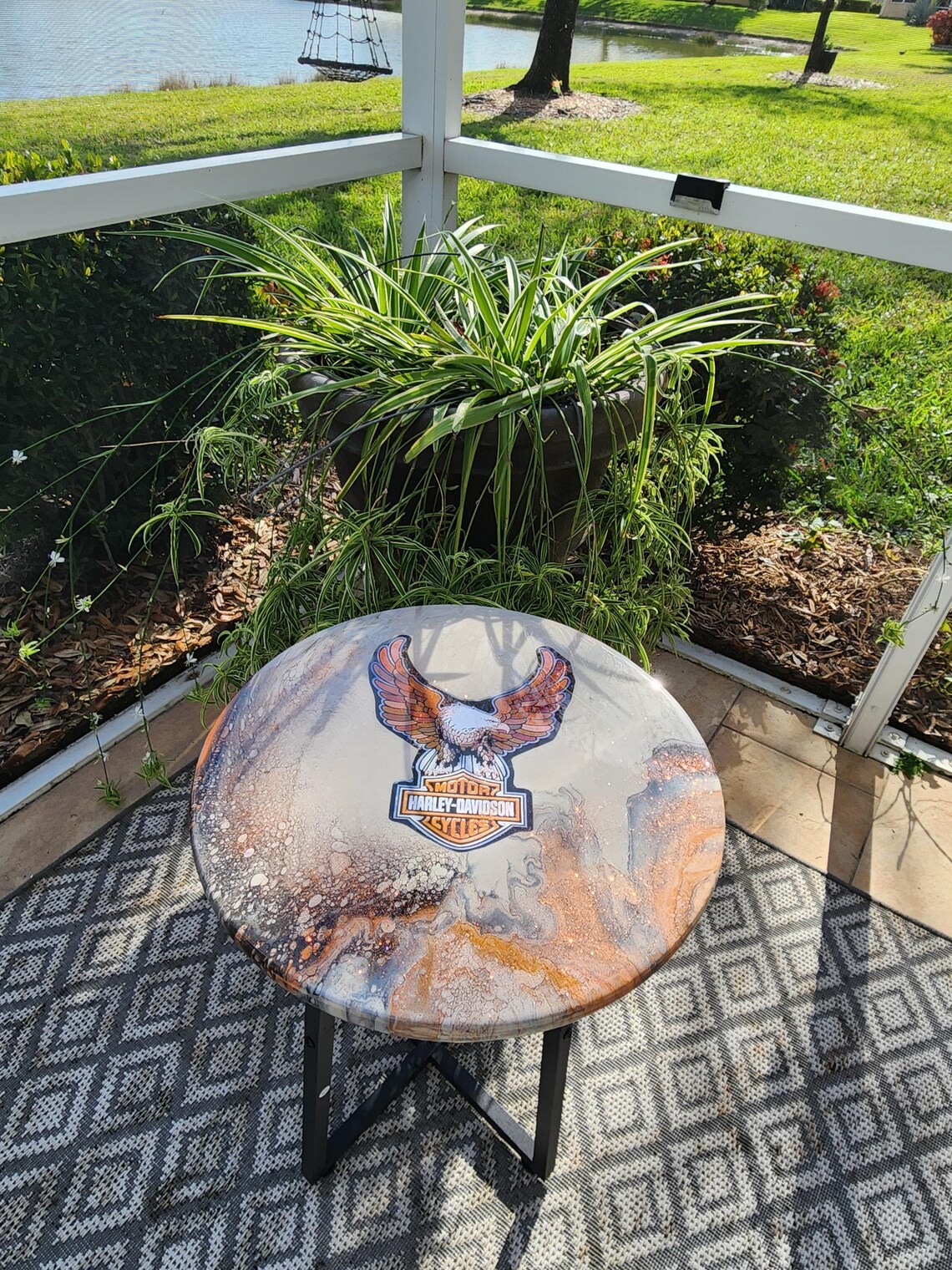 MOTORCYCLE RIDERS TABLE Side Table End Table Patio Table Bikers Gift - Etsy