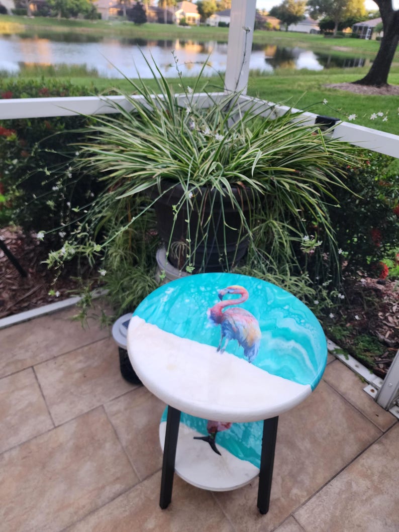 PINK FLAMINGO, Ocean Theme, Paradise Table, Gift - Etsy