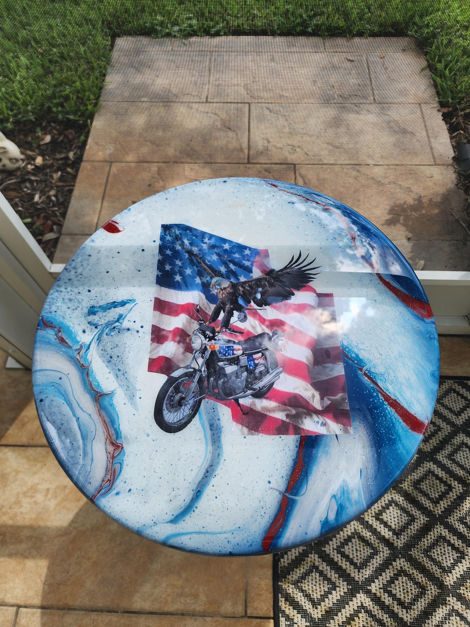 MOTORCYCLE RIDERS TABLE Side Table End Table Patio Table Bikers Gift - Etsy