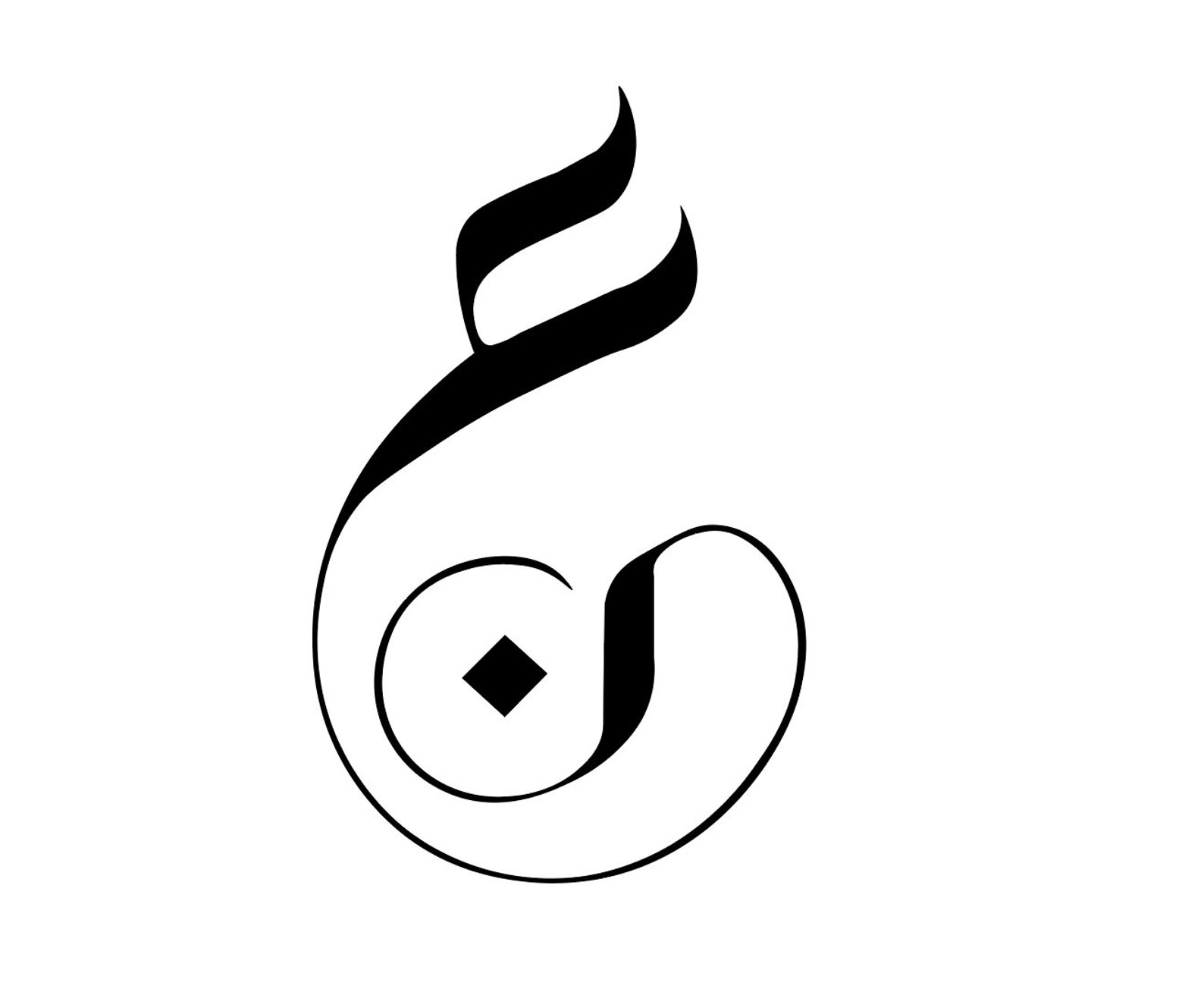 Ain Arabic Calligraphy [editable] - Etsy