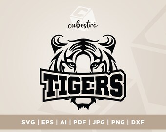 Tigers Svg, Tiger Svg, Tigers Mascot Svg, Tigers Sports Shirt, Cut File, Cricut, Png, Svg ...
