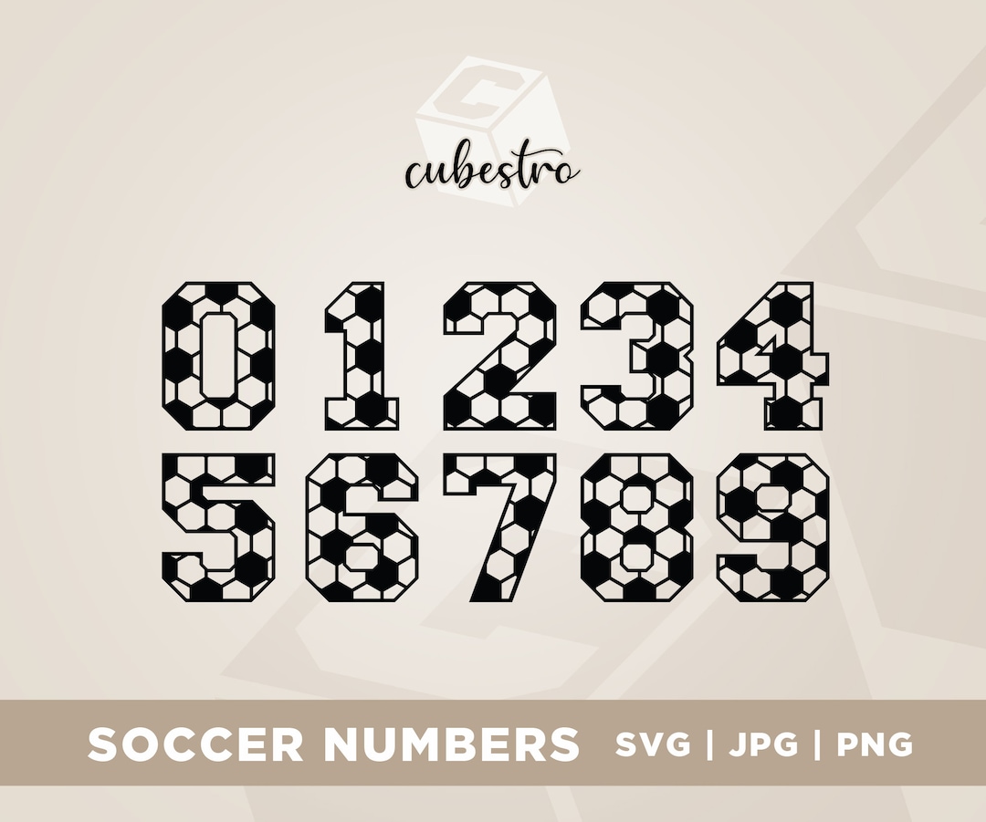 Soccer Numbers Svg, Varsity, Fall Svg, Autumn Svg, Vinyl, Silhouette ...
