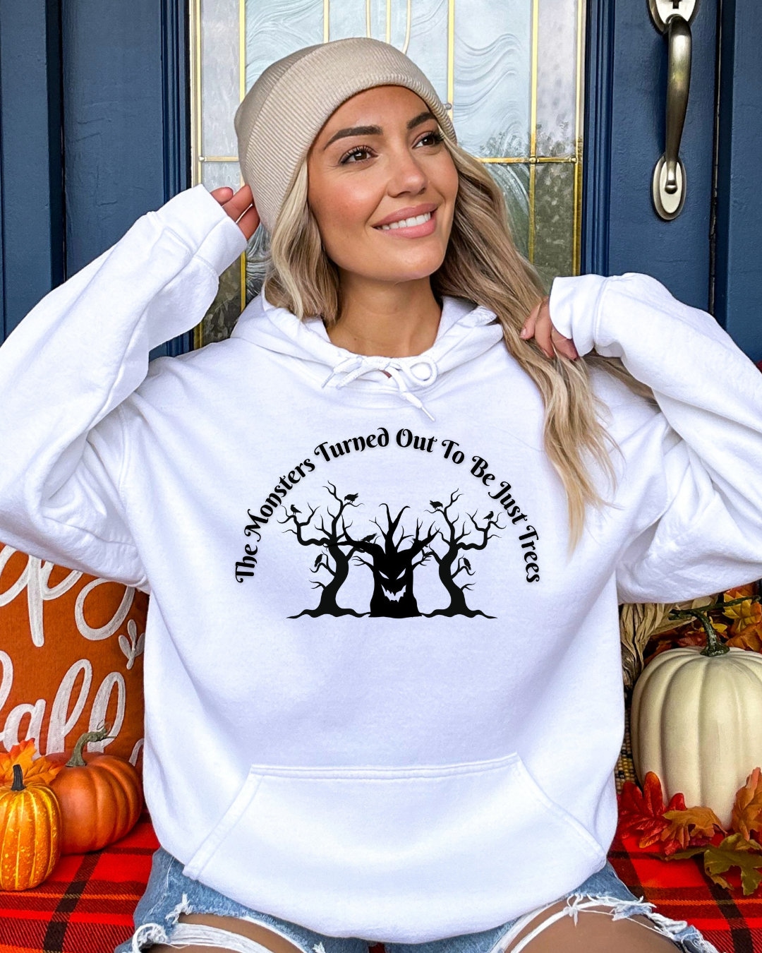 Halloween Creepy Tree Hoodies Tree Hoodie Halloween Hoodie - Etsy