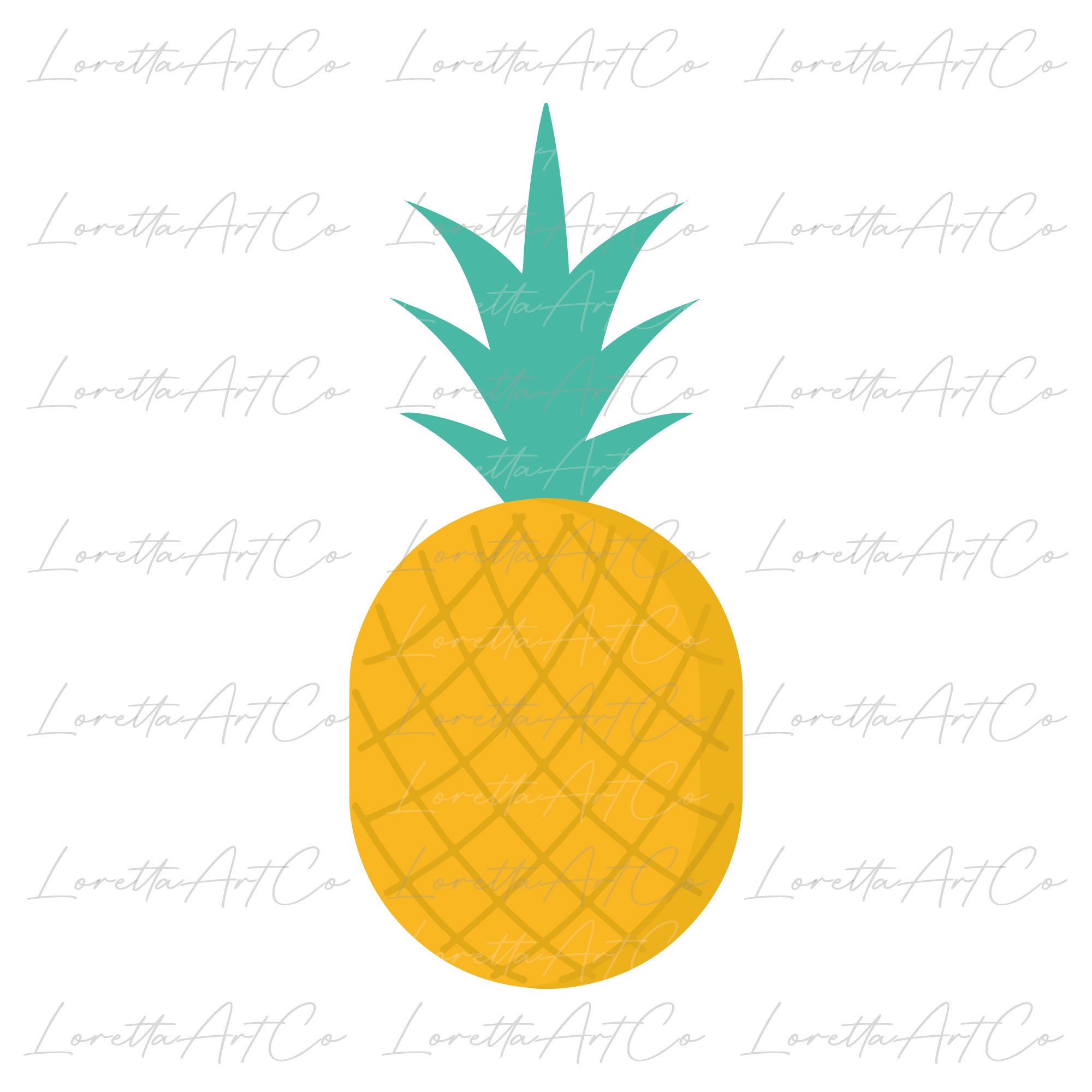 Pineapple SVG I Pineapple Clipart I Pineapple Print SVG I SVG Files I ...