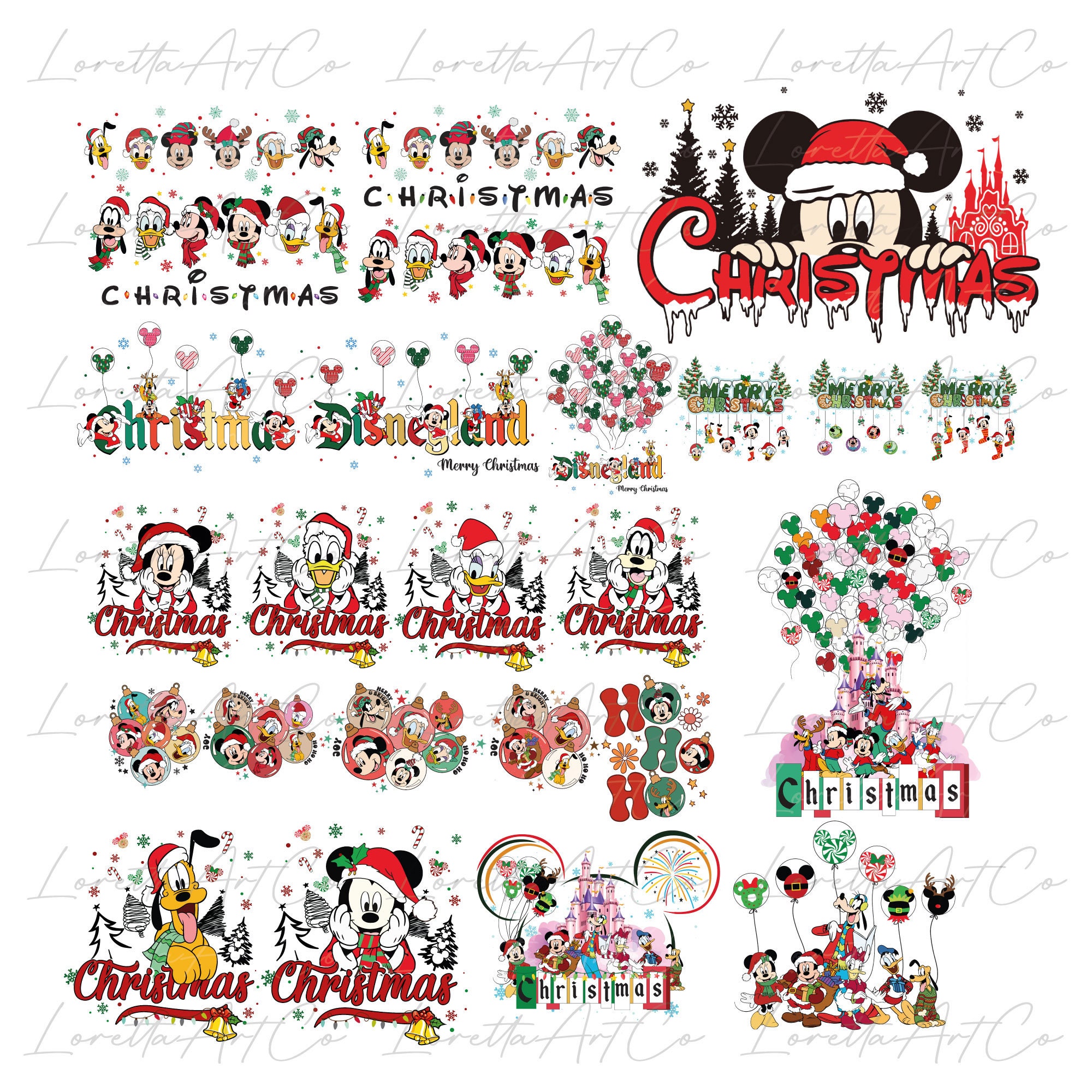 Mouse Christmas Bundle PNG I Png Bundle I Christmas Bundle PNG I Merry ...