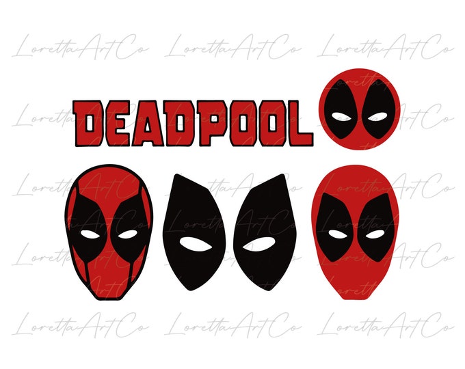 Deadpool Logo SVG, PNG, PDF, Download File for Vinyl Decal, Cut Files ...