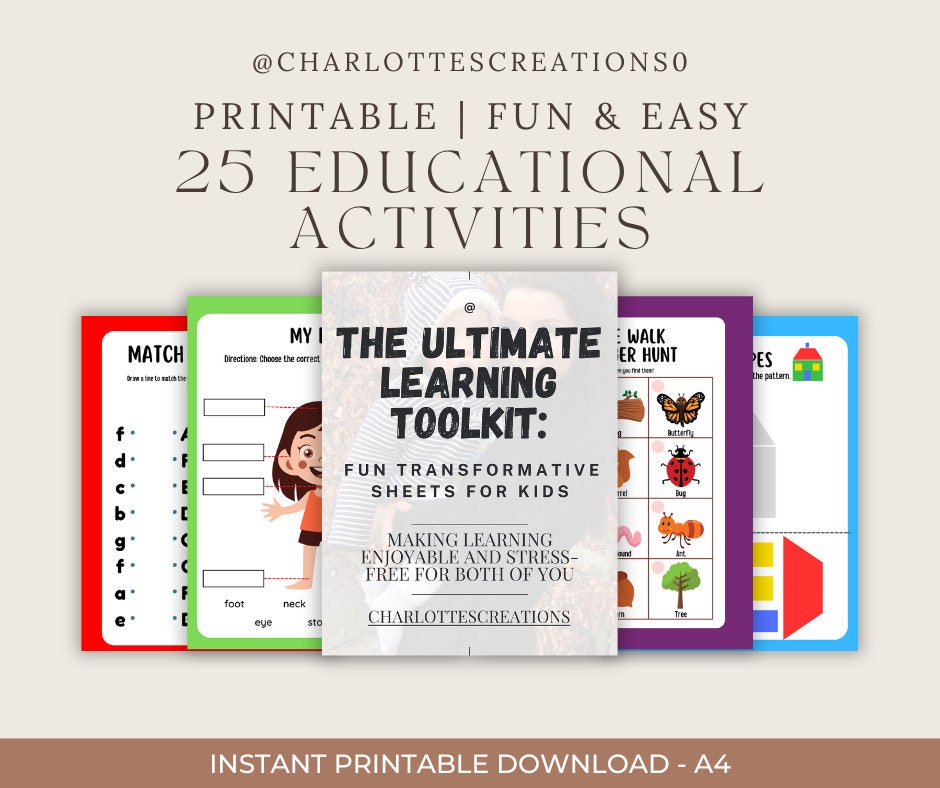 The Ultimate Learning Toolkit for Children: 25 Educational Printables ...