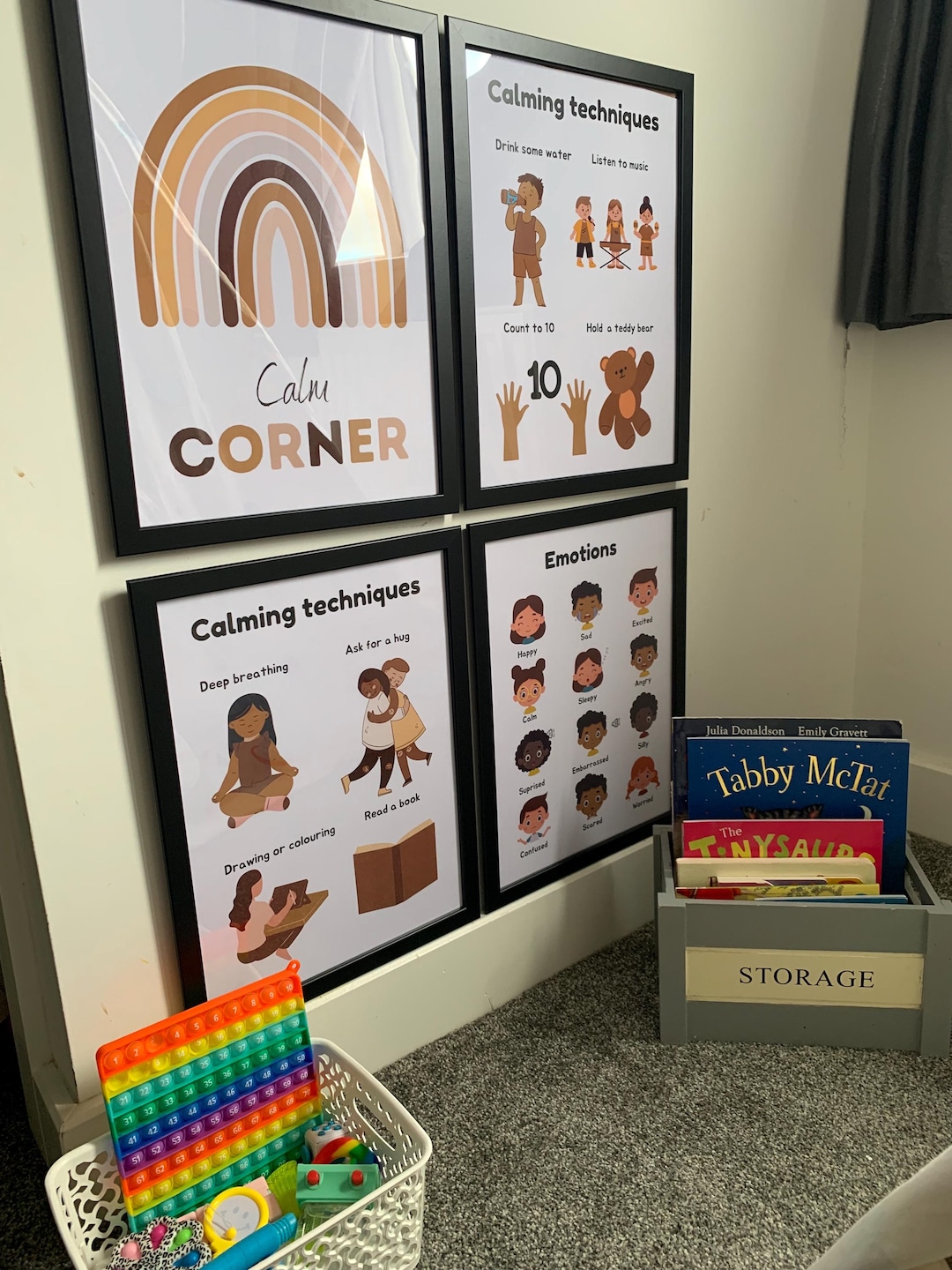 Calm Corner Posters Classroom Wall Children's Wall Art Bedroom Playroom ...