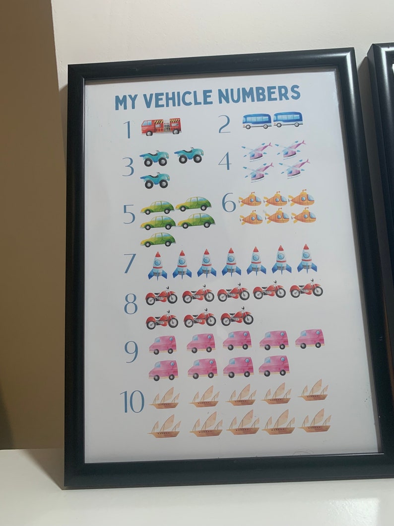 Car Vehicle Transport Childrens Room Decor Nursery Decor, Wall Prints ...