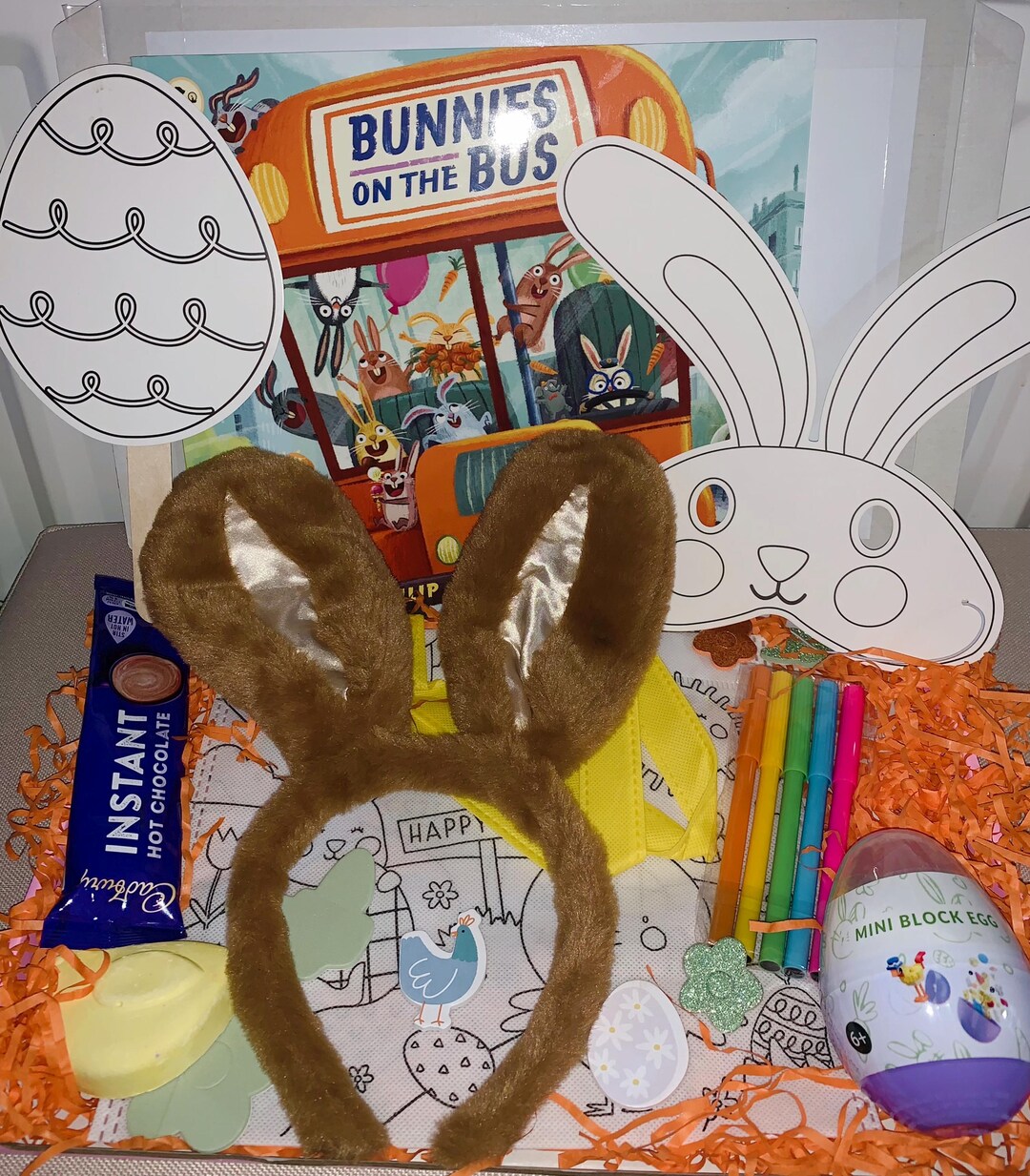 Kids Easter Hamper Box Easter Crafts Toys Games - Etsy UK