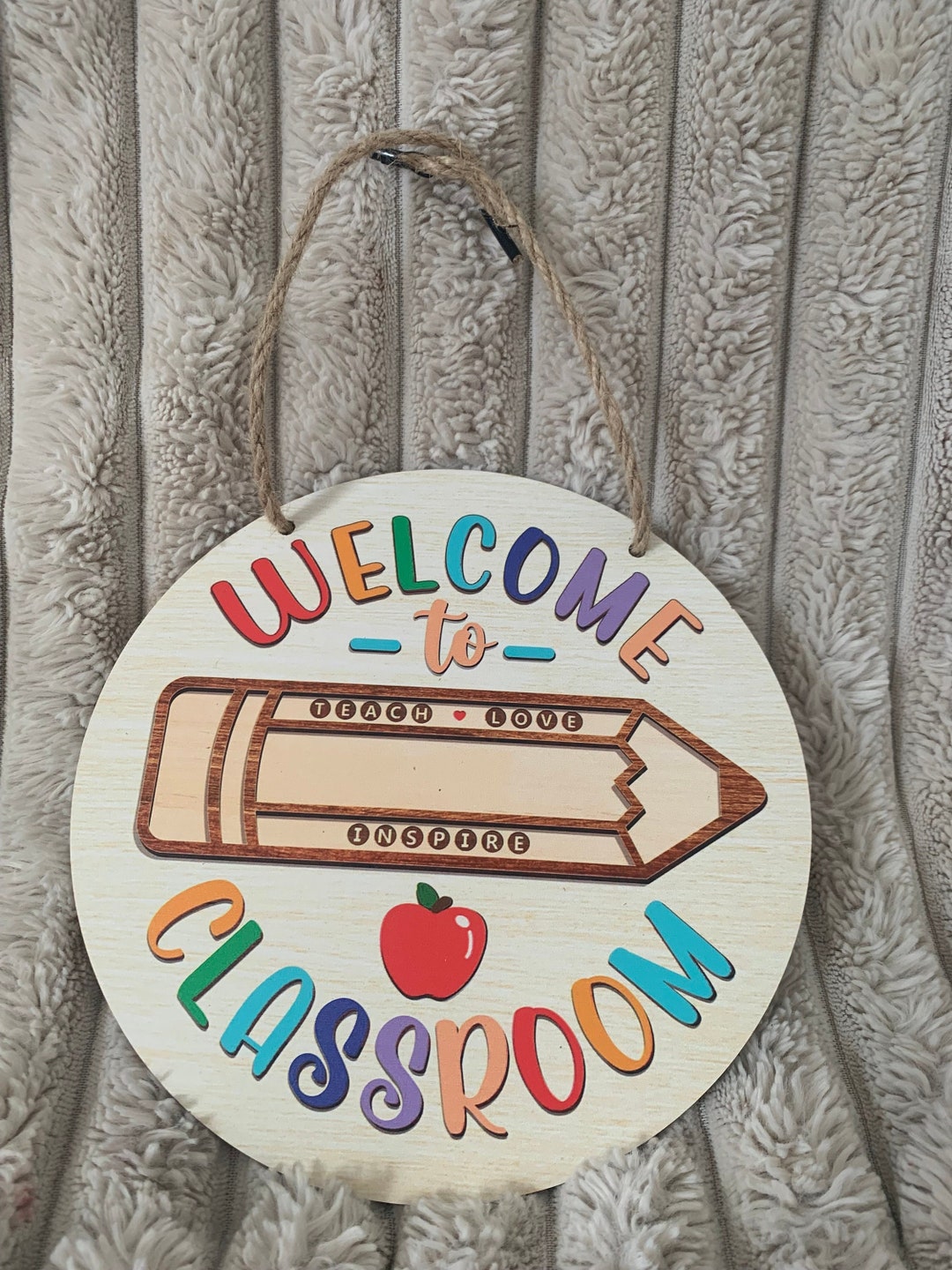 Teacher Classroom Decor Personalised ‘welcome to Teachers Class’ - Etsy