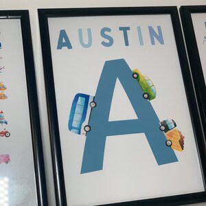 Car Vehicle Transport Childrens Room Decor Nursery Decor, Wall Prints ...
