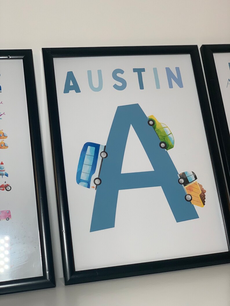 Car Vehicle Transport Childrens Room Decor Nursery Decor, Wall Prints ...