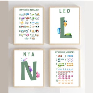 Car Vehicle Transport Childrens Room Decor Nursery Decor, Wall Prints ...