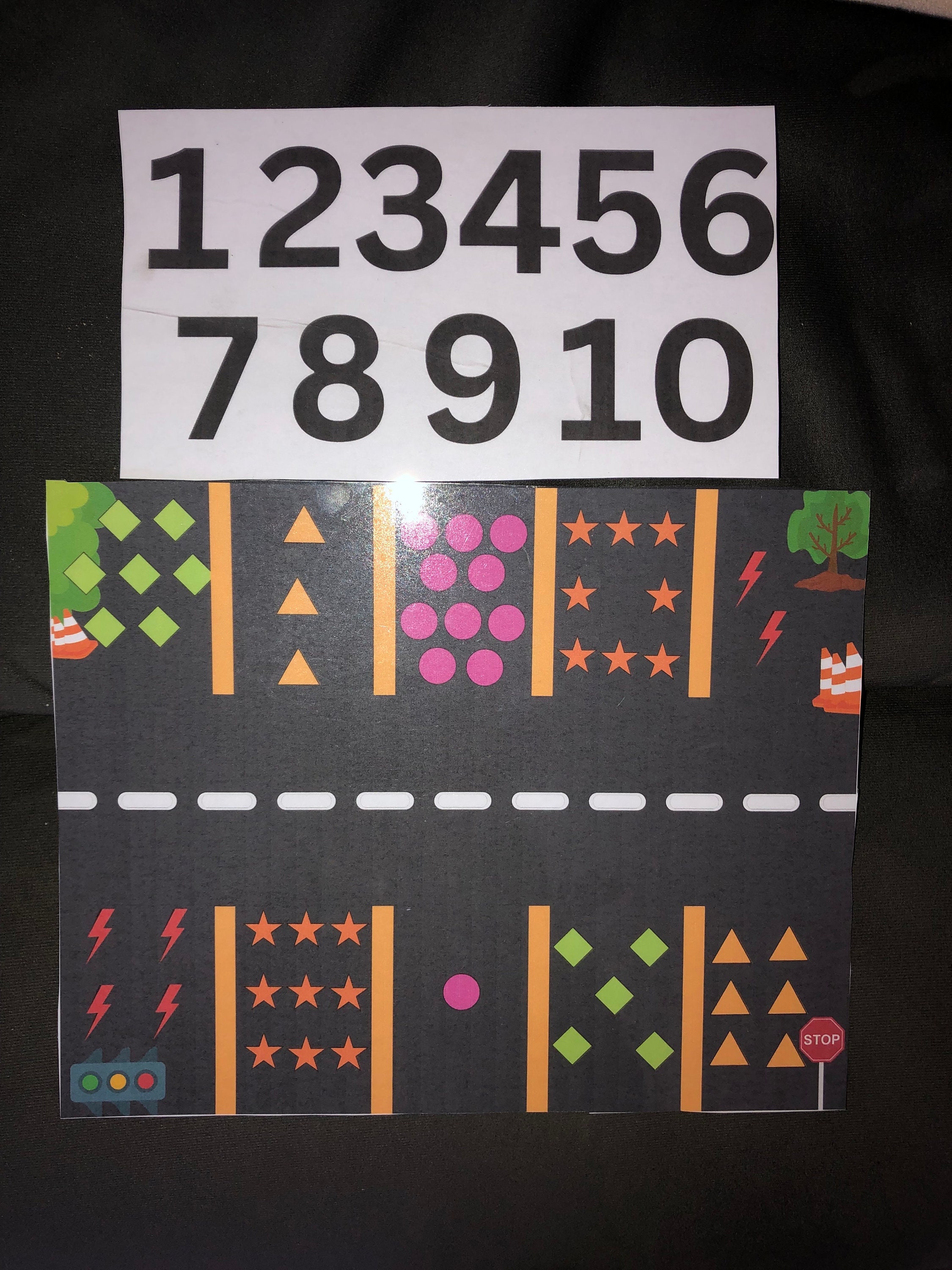 Maths Children Car Game Parking Space Toy, Classroom Activity ...