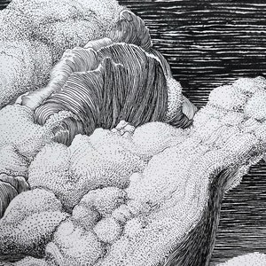 Turbulence- Landscape Storm Artwork Pen and Ink Drawing Print Wall ...