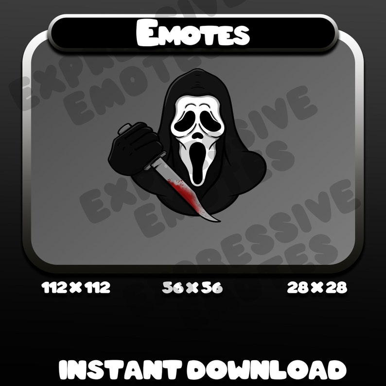 Ghostface Emote - Etsy