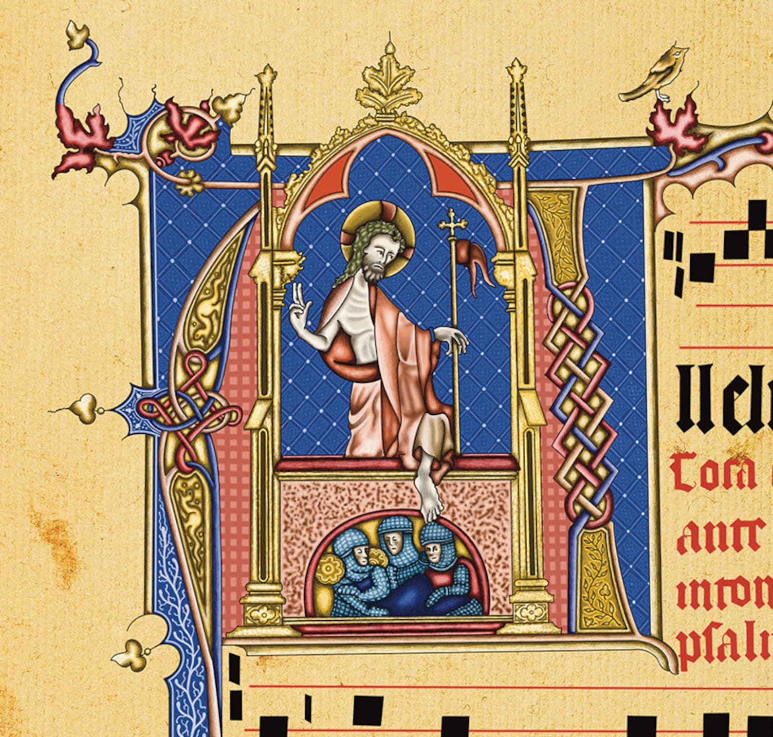 Medieval Illuminated Manuscript Art - Limited Edition of 10 Copies ...