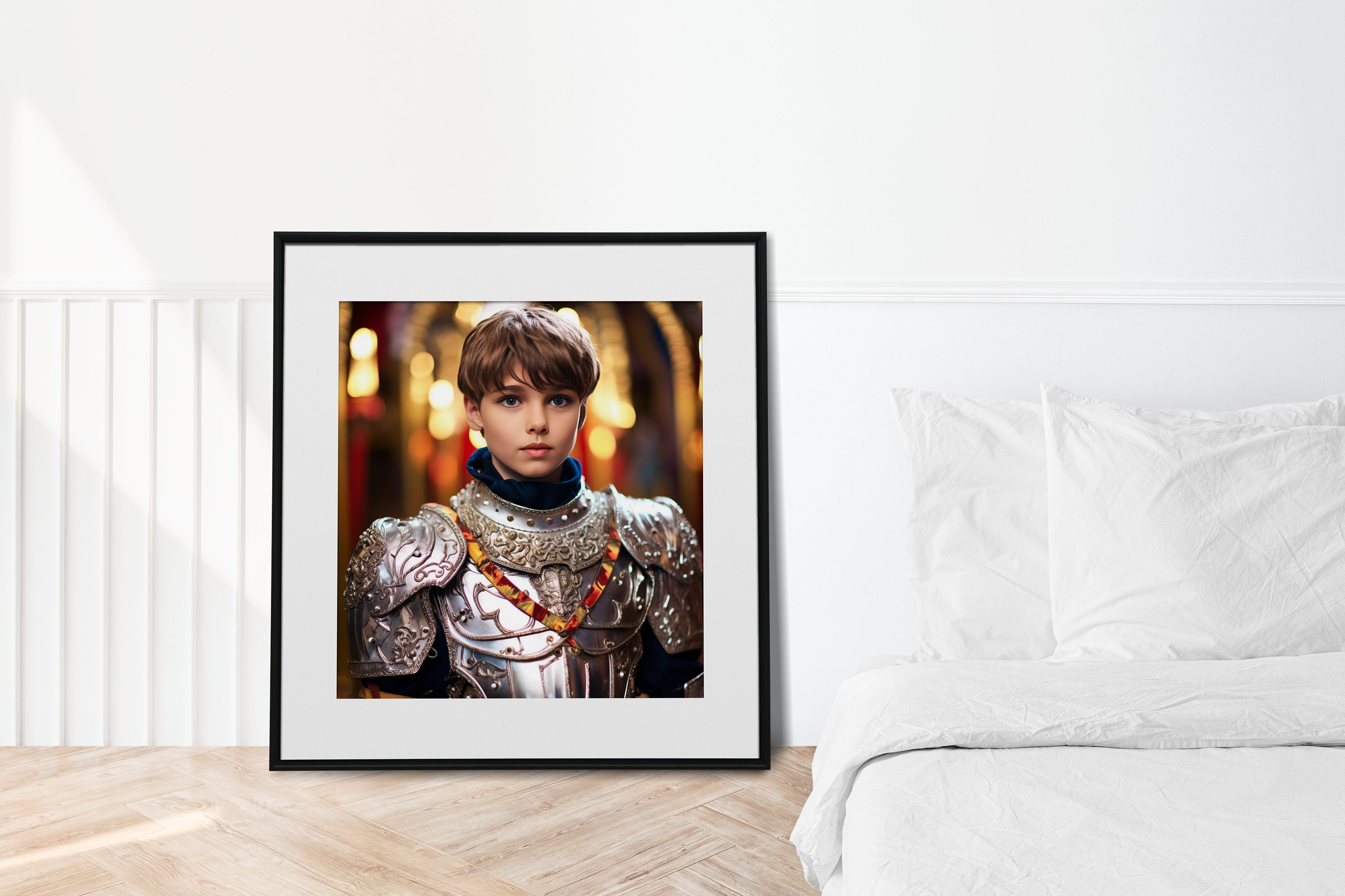 Birthday Gift Medieval Knight Custom Portrait From Photo or Birthday ...