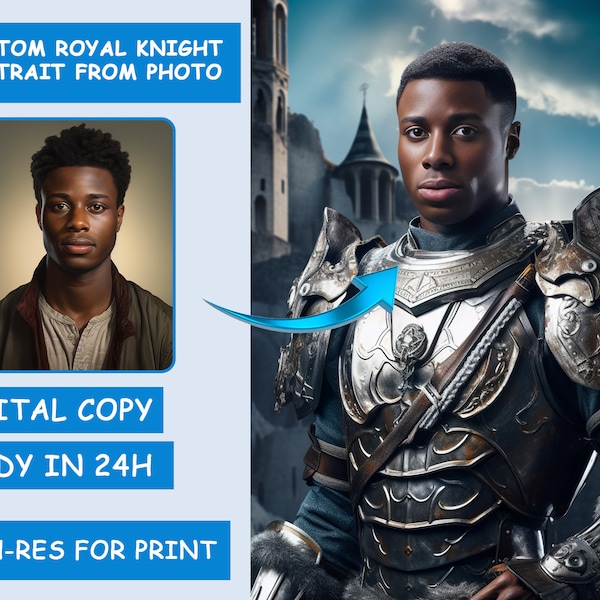 Knight Portrait From Photo - Etsy