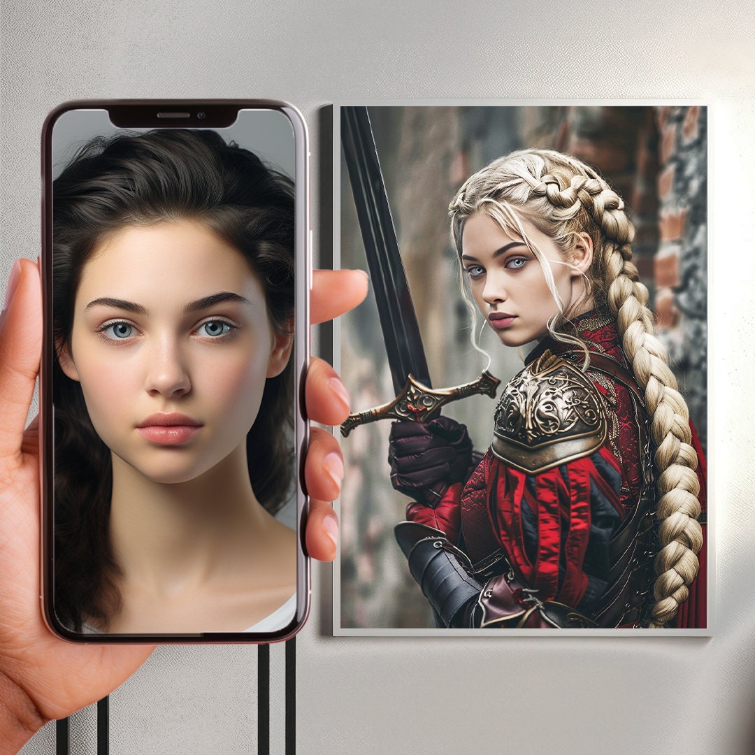 Custom Princess Portrait Birthday Gift for Wife Royal Portrait From ...