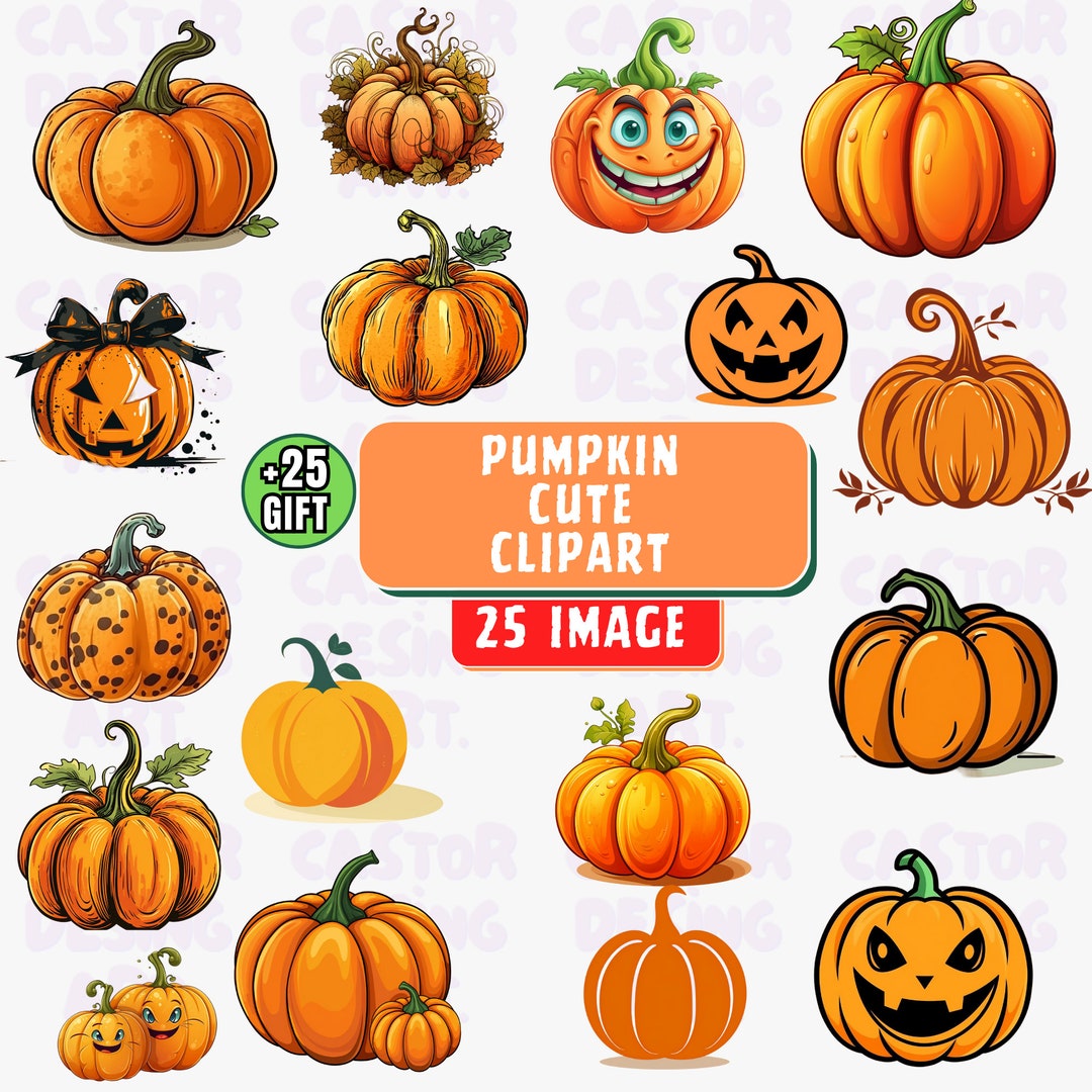 Pumpkin Cute Clipart, Halloween Clipart Png, Pumpkin Clipart PNG ...