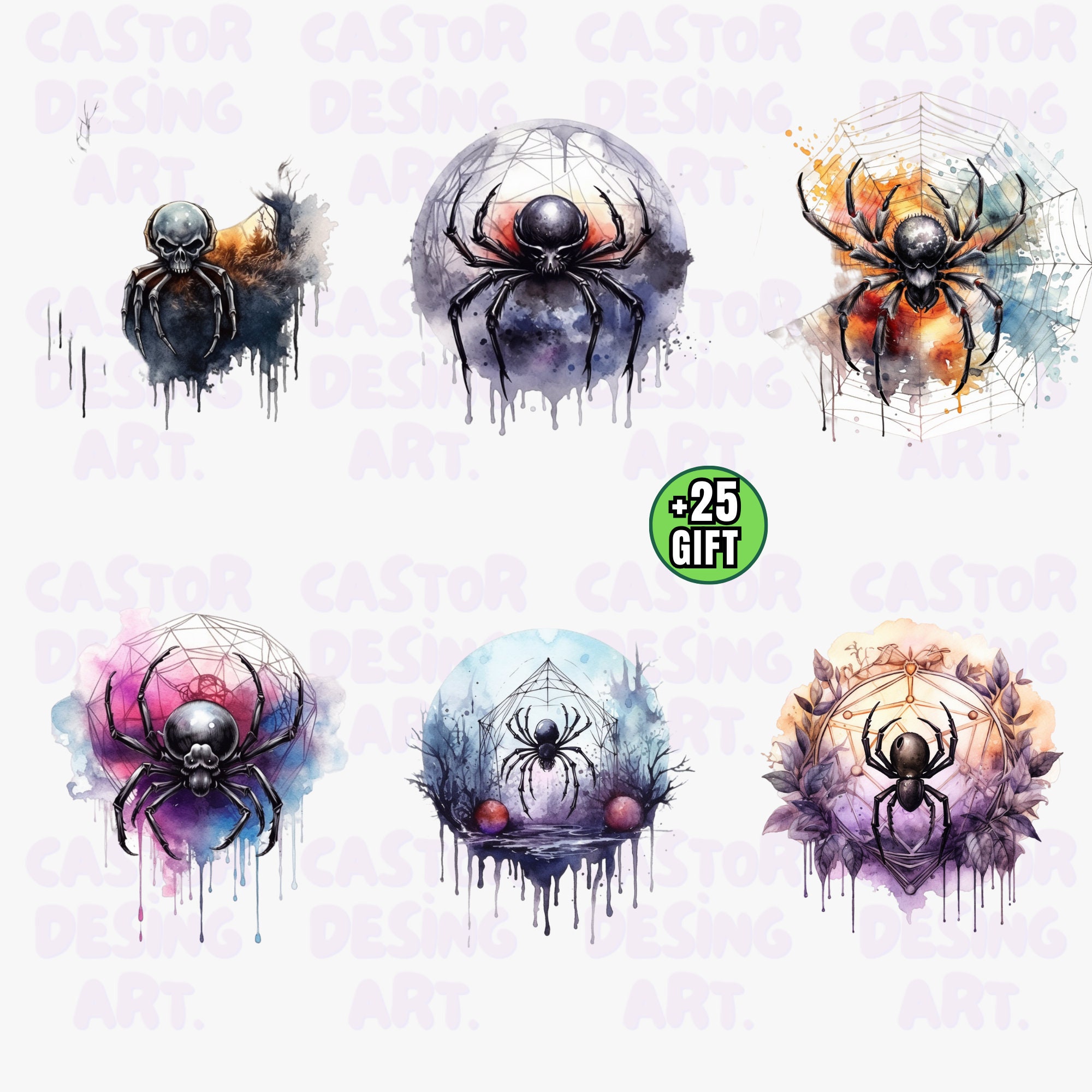 Gothic Spiderwebs Clipart, Crystal Spiders and Spiderweb Clipart ...