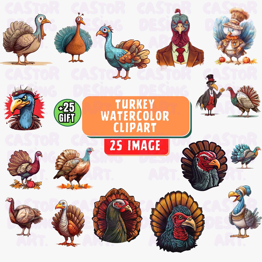 Thanksgiving Clipart, Turkey Clipart, Turkey Svg, Autumn Clipart ...