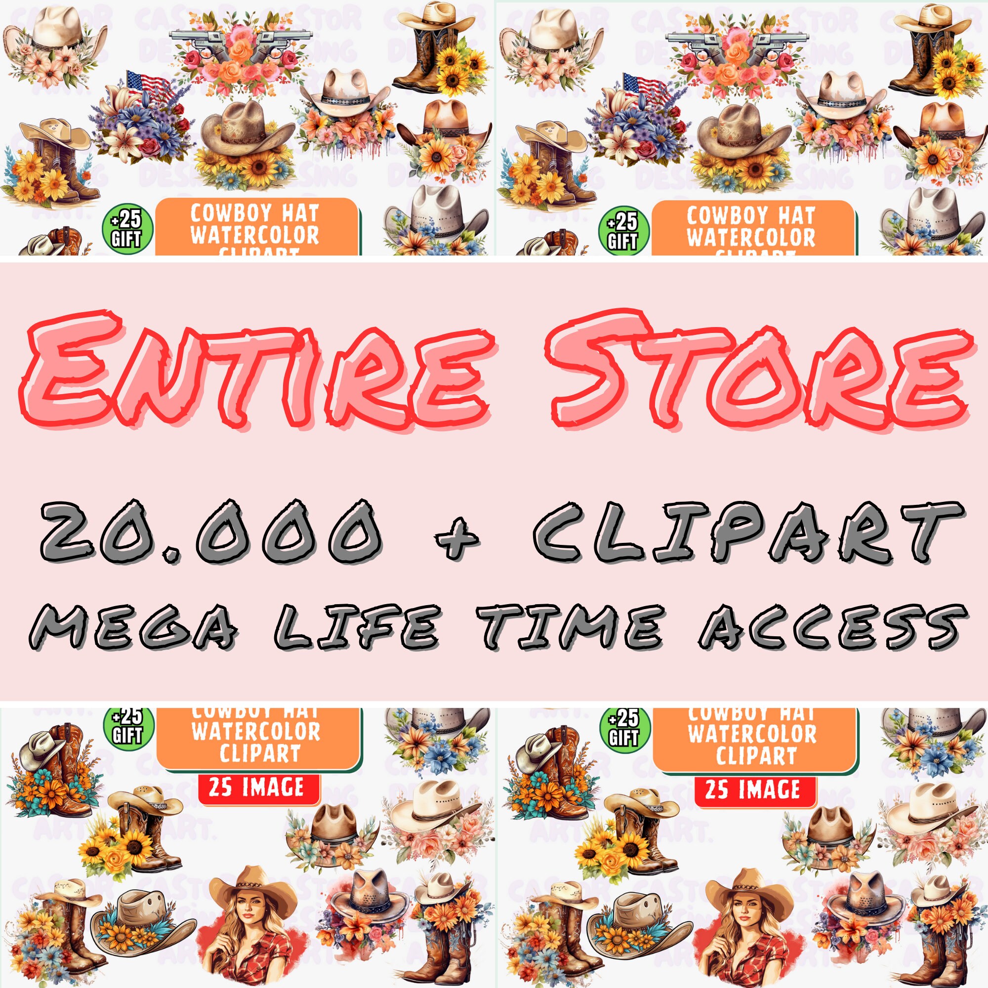 Farm Bundle Clipart, Farm Animals Watercolor Clipart, Farm Animals ...