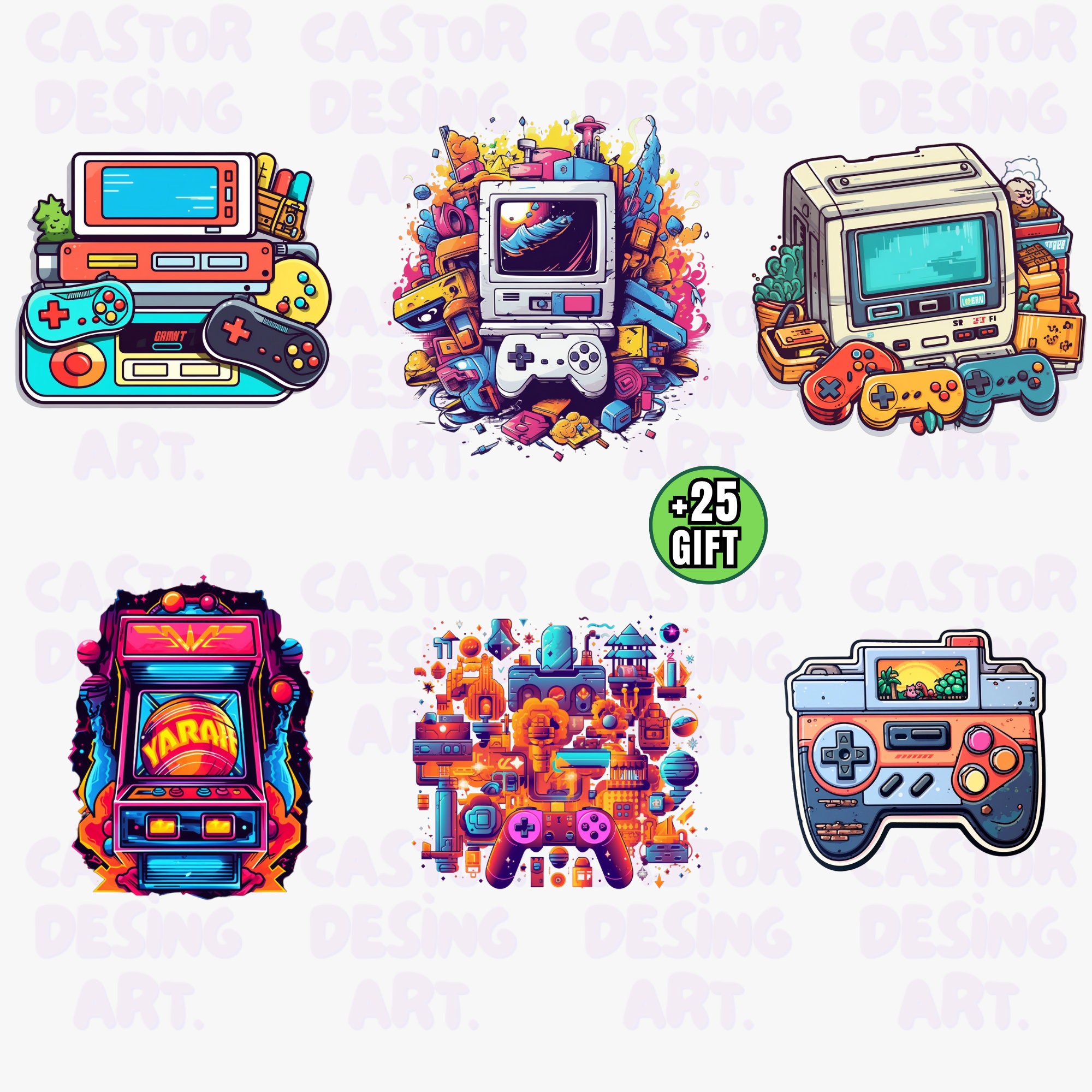 Arcade Games Clipart, Retro Gaming Fans, Arcade Machines, Video Game ...