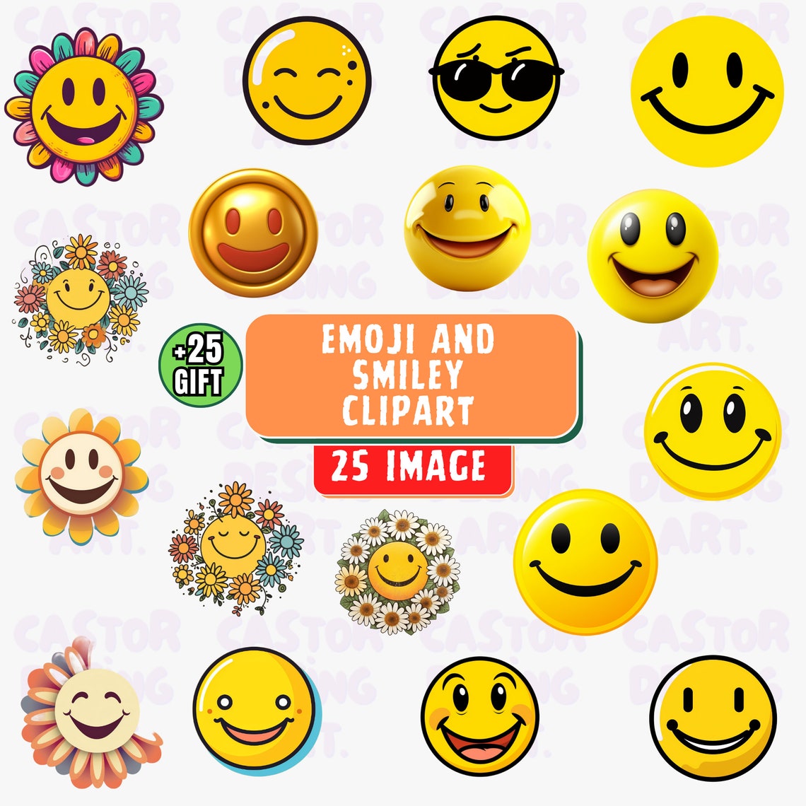 Emoji Clipart, Smiley Face SVG, Happy Face Svg, Emoji Clipart, Emoji ...