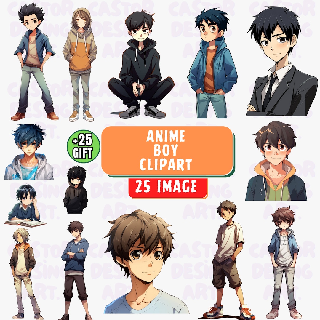Kawaii Boy Clipart, Cute Boy, Cartoon Boys, Clipart Cute Anime Boy ...