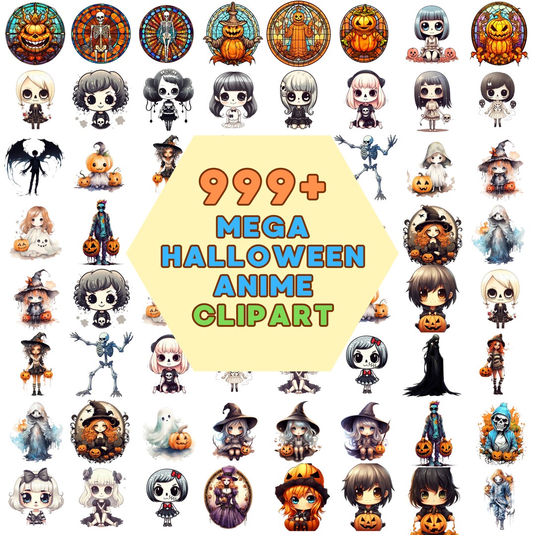 1000+ Halloween Anime Bundle Clipart, Anime Clipart,anime Devil,anime ...