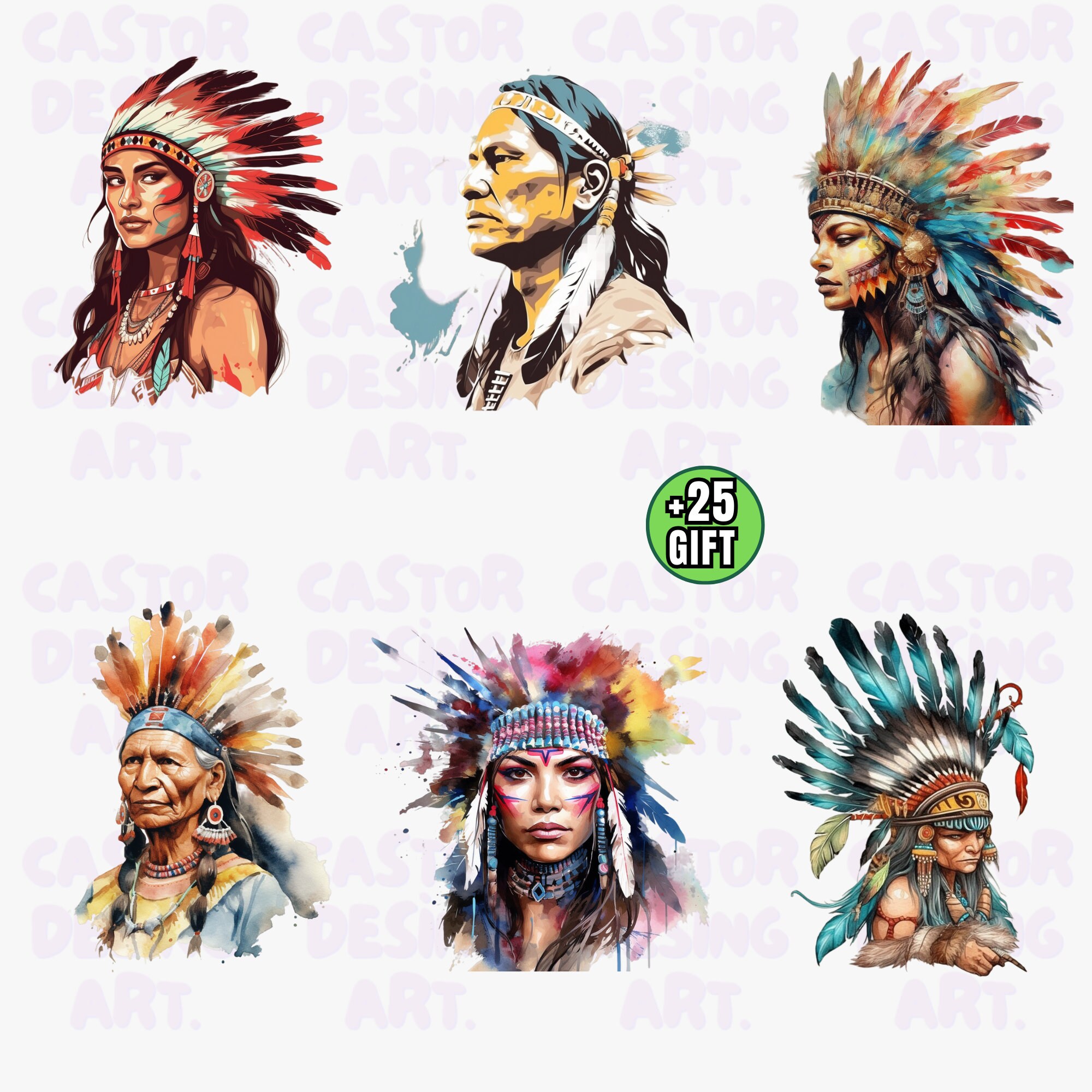 Native American Princess Clipart Native American Art Tribe Etsy