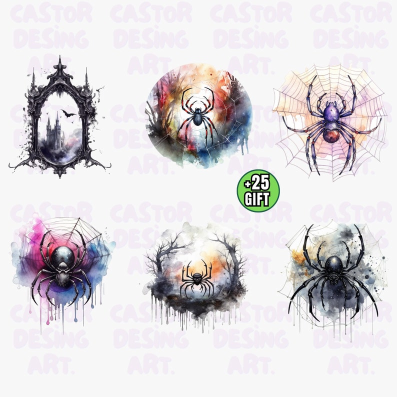 Gothic Spiderwebs Clipart, Crystal Spiders and Spiderweb Clipart ...