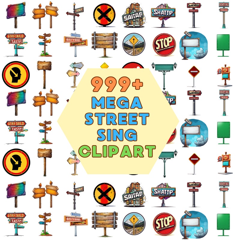 Street Sign Clipart - Etsy